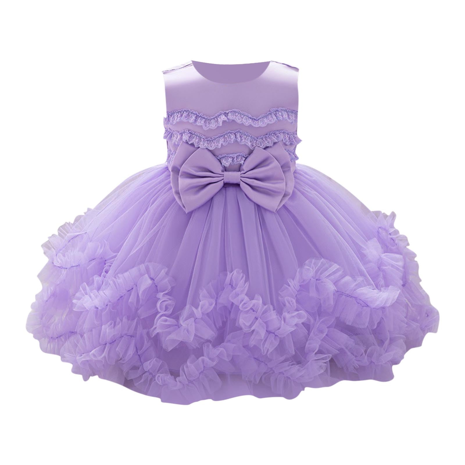 Avrntaa Tulle Dress for Toddler Girls Sleeveless Tiered Tutu Ball Gown ...