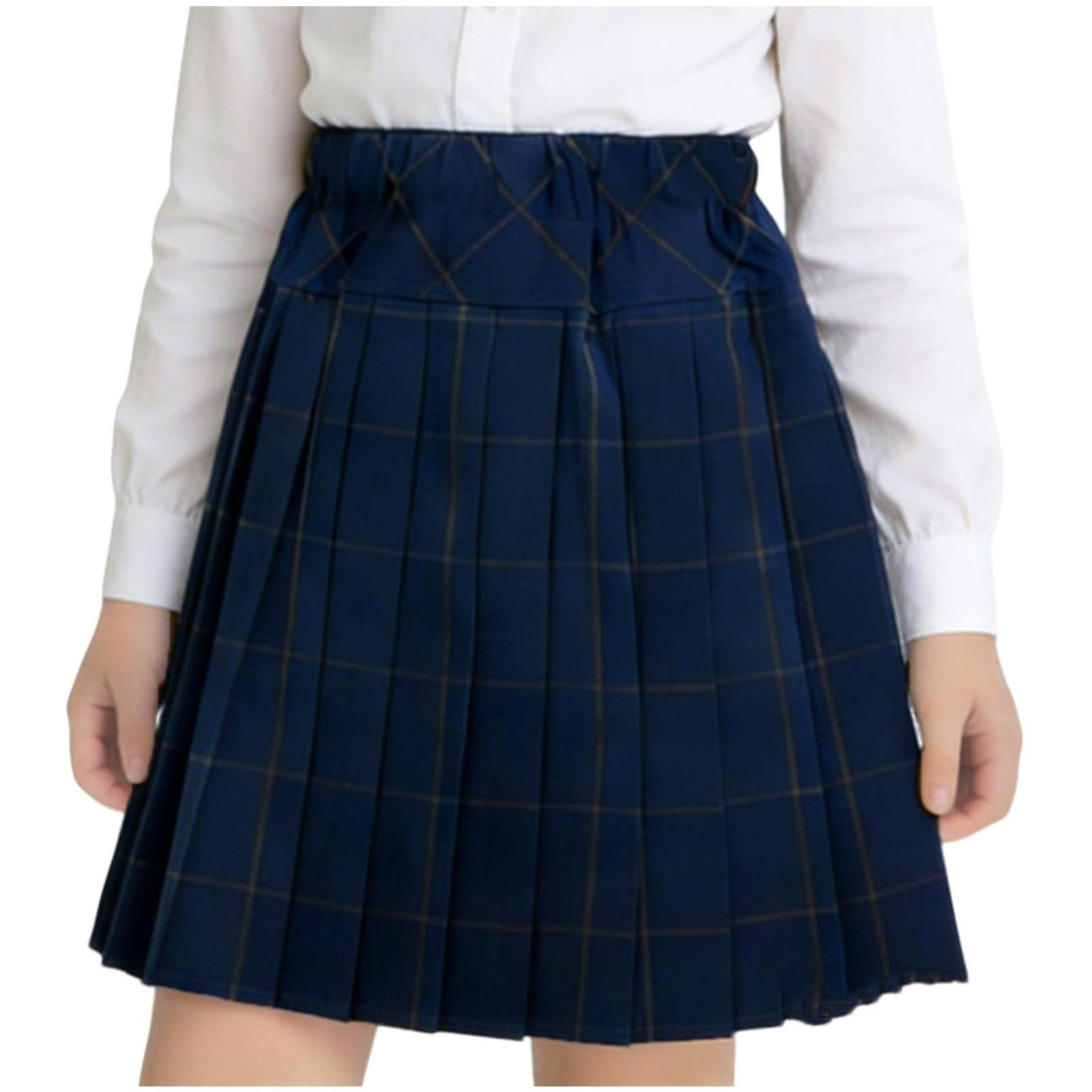 Avrntaa Uniform Pleated Skorts for Girls-Plaid Summer School Short ...
