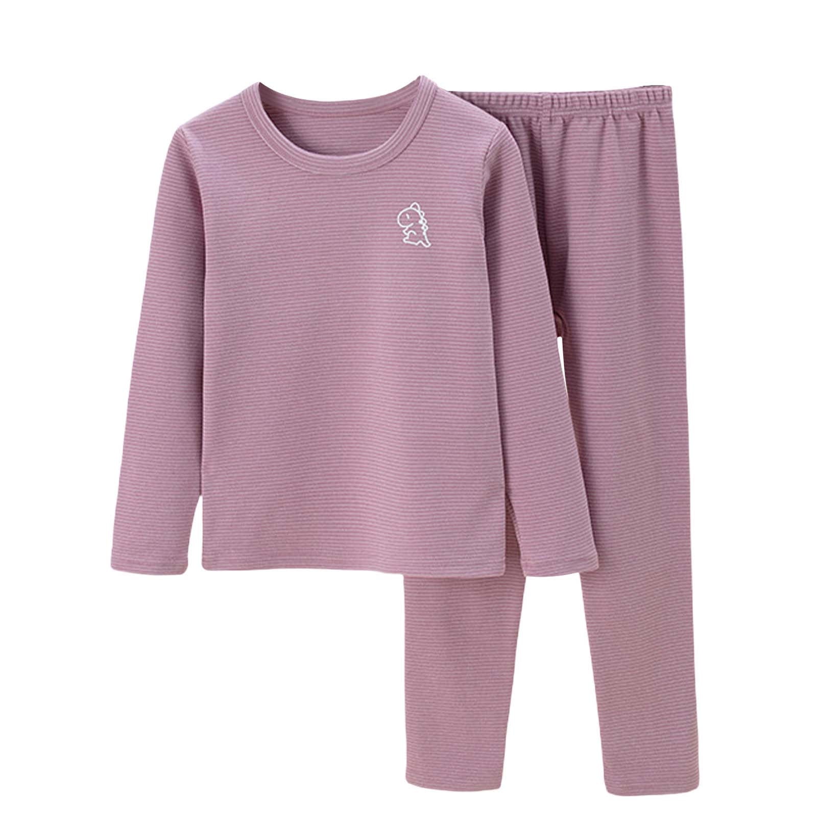 Avrntta Toddler Unisex Pajamas Set Viscose Ribbed Snug fit Daily ...