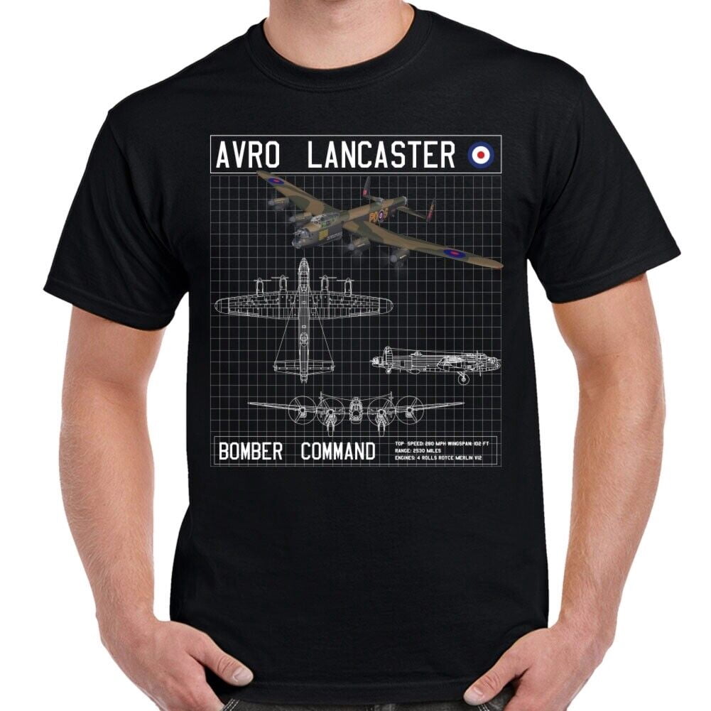 Avro Lancaster Bomber Command Schematic T-Shirt - Walmart.com
