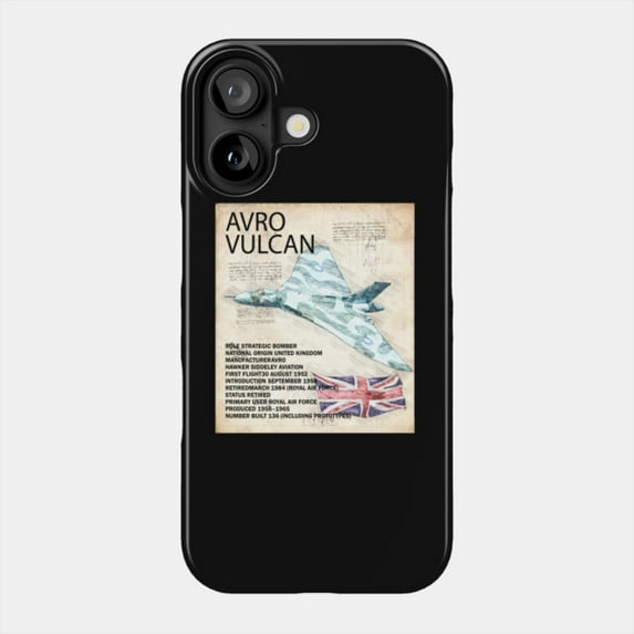 Avro Vulcan Bomber Da Vinci Style Case for iPhone 11,12,13,14,15,16,17 ...