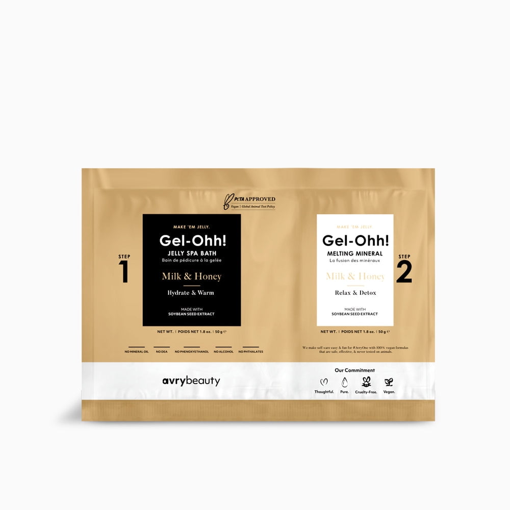 Avry Gel-Ohh Jelly Spa Bath, Milk and Honey, Relaxation Pedicure ...