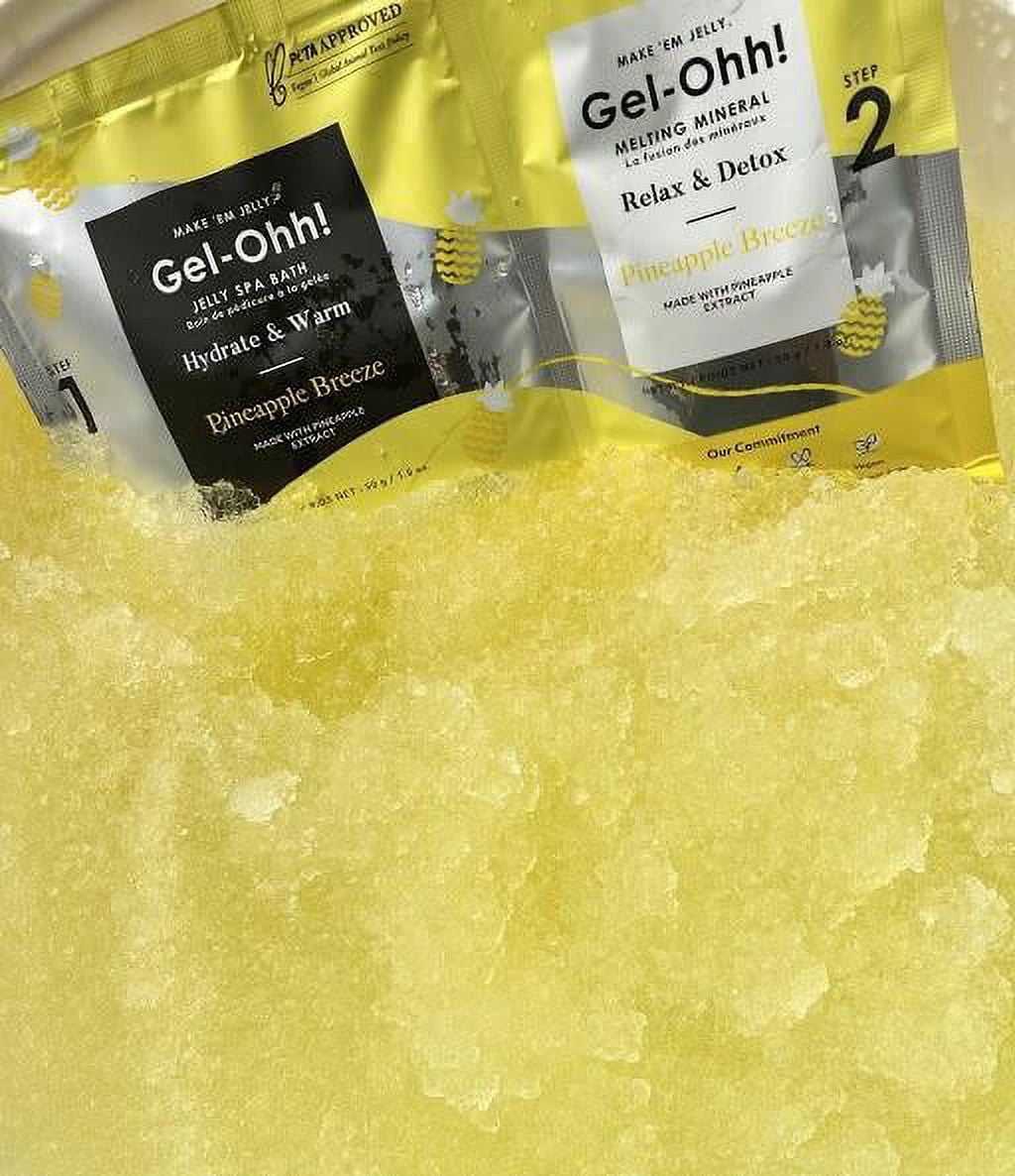 Avry Gel-Ohh Jelly Spa Bath - Pineapple Breeze - Walmart.com