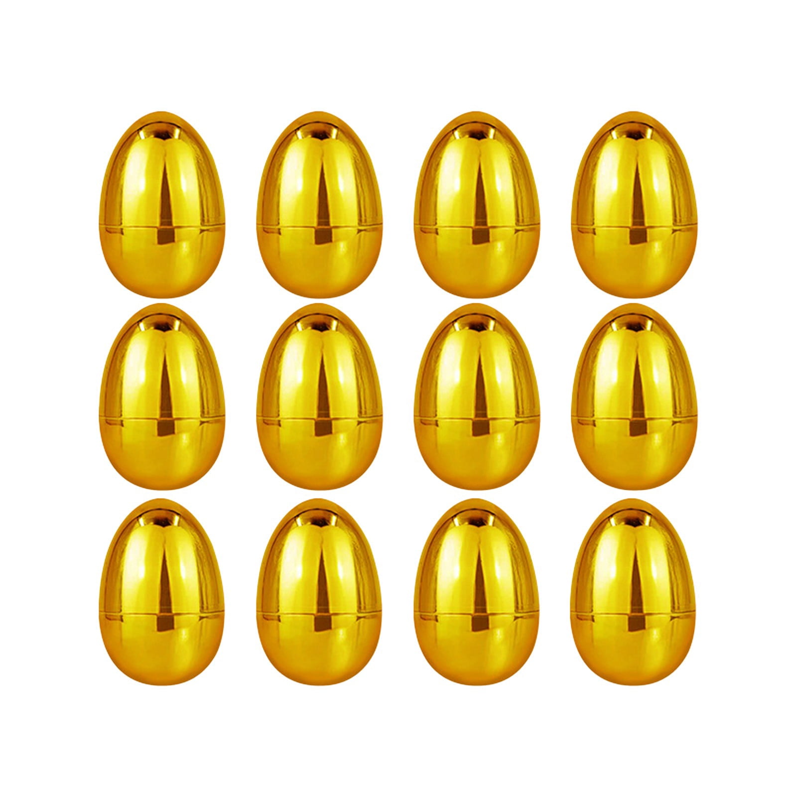 Avtoify 12 Pcs 2.36-Inch Fillable Shiny Easter Eggs - Candy Fillers for ...