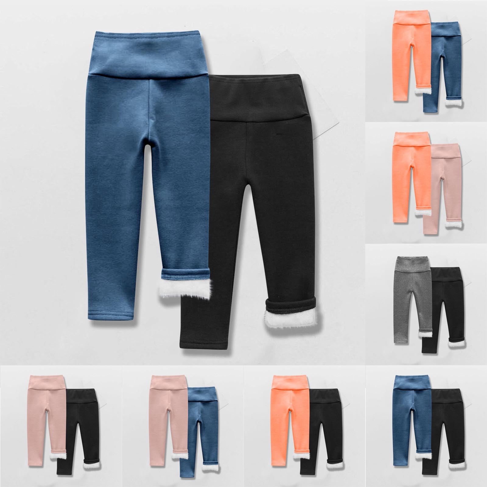 Avtoify 2PC Fleece Lined High Waist Sweat Trouser Summer Pants for ...