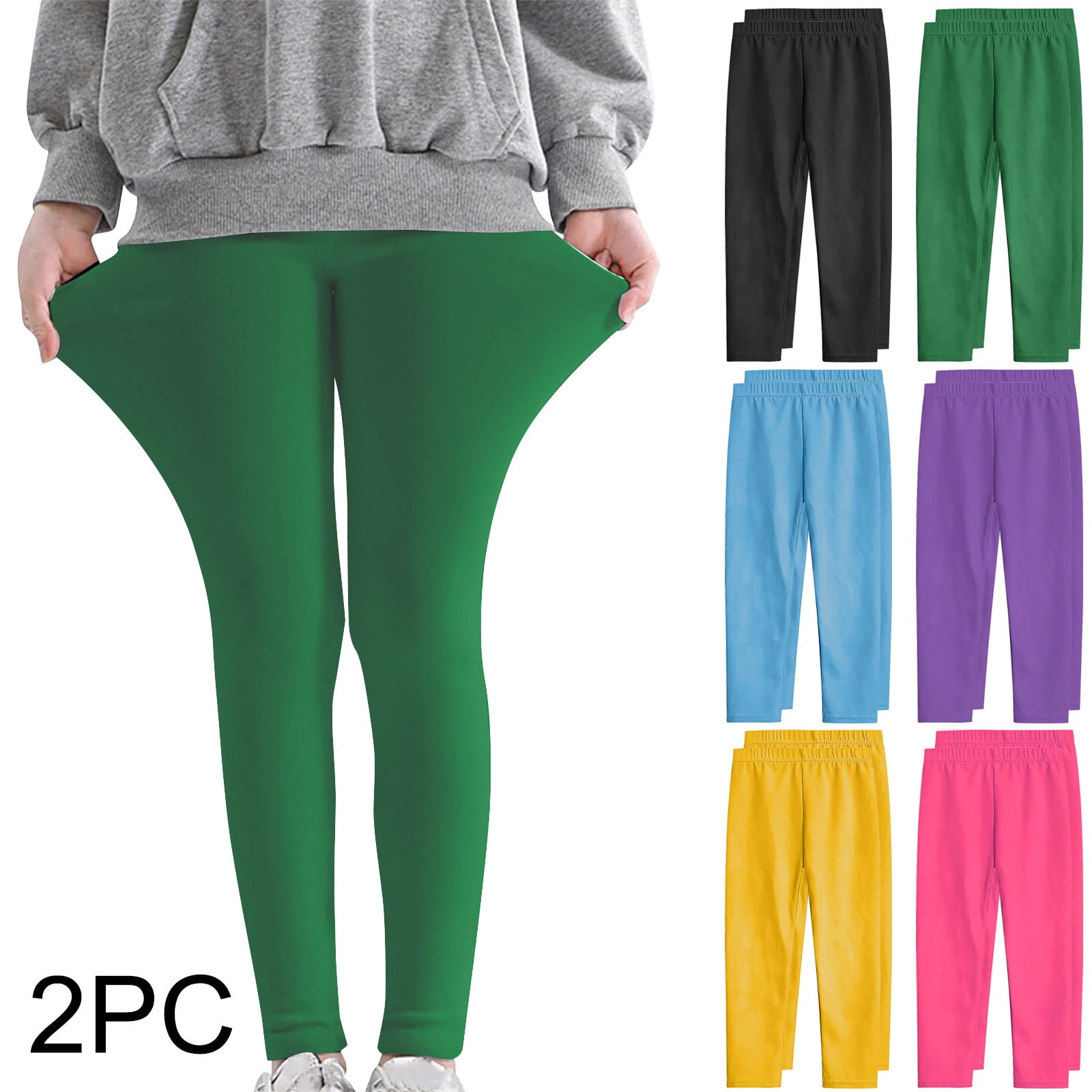 Avtoify 2PC Soft Breath Legging Trouser Summer Girls Casual Pants ...