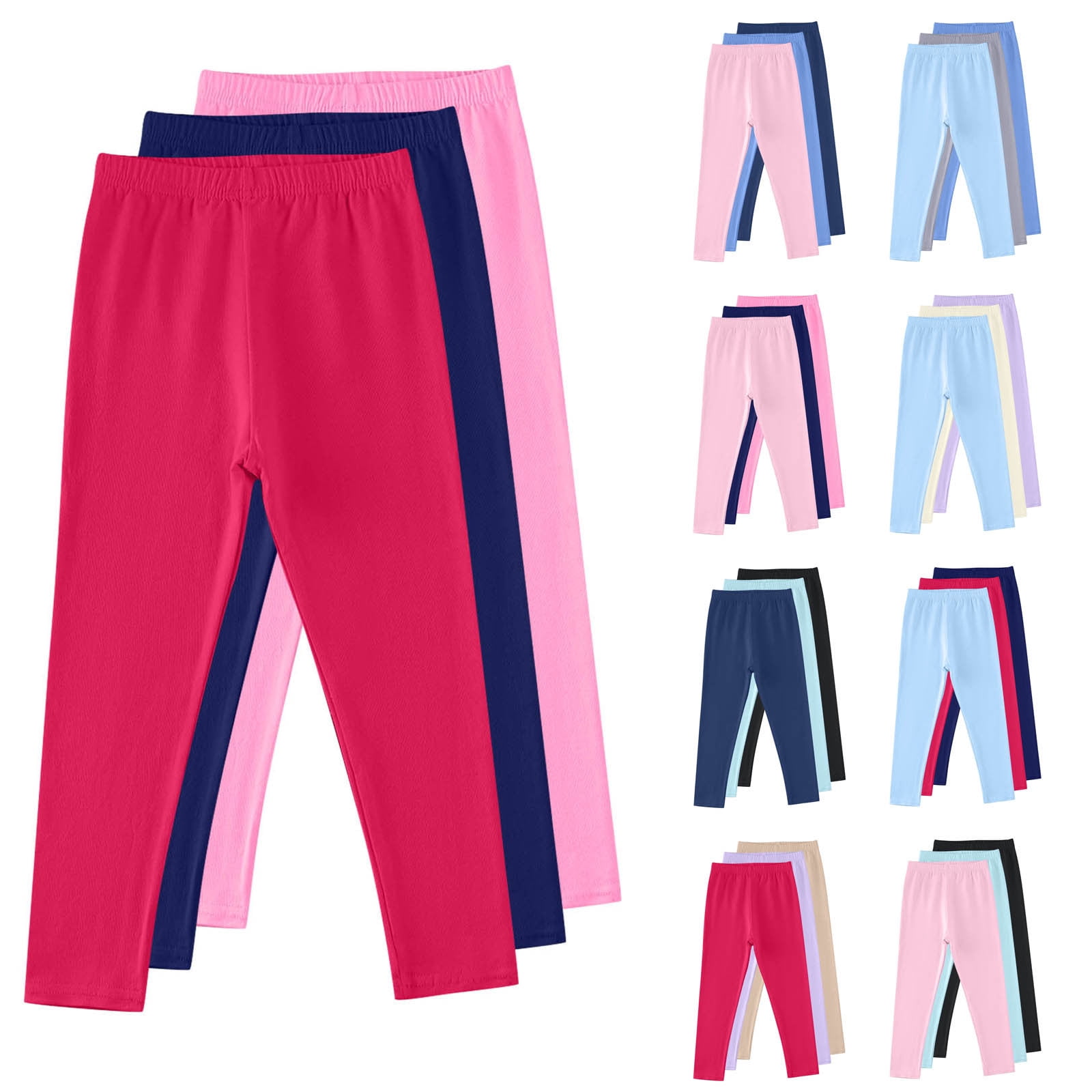 Avtoify 3PC Outer Wear Casual Legging Bottom Summer Girls Pants ...