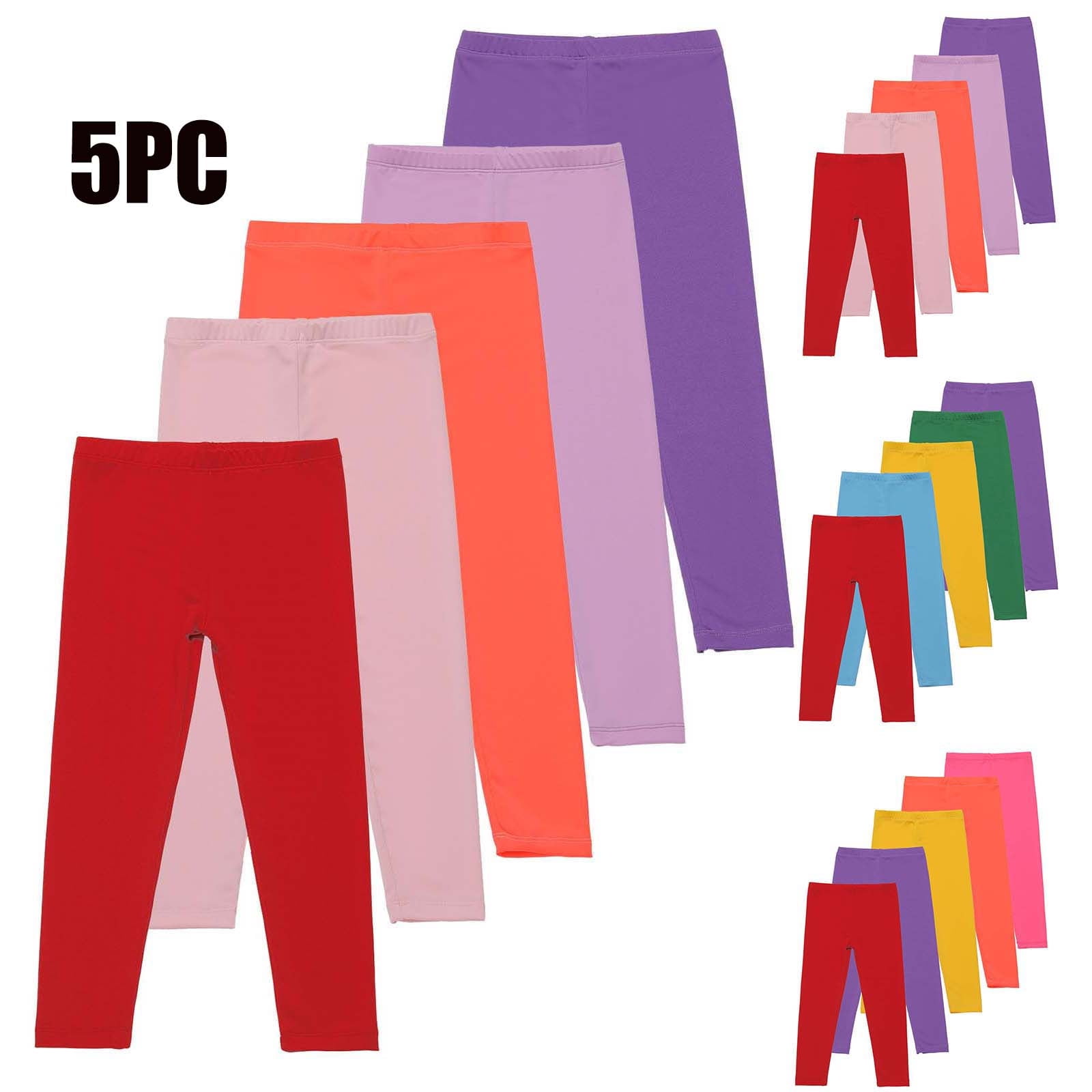 Avtoify 5 Pack Stretch Full Length Multipack Legging Trouser Summer ...
