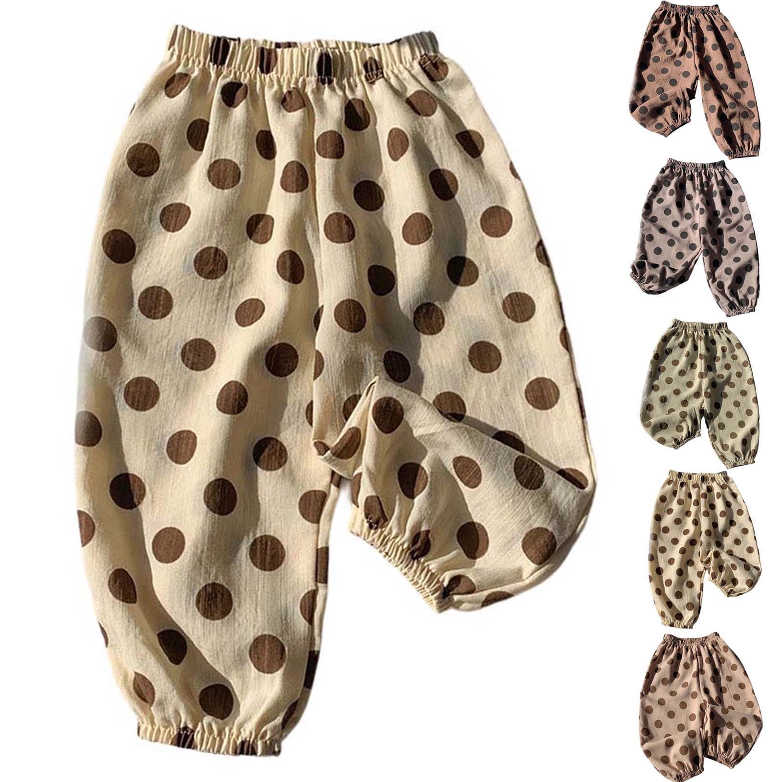 Avtoify Allover Print Wide Leg Casual Trouser Summer Pants for Girls ...