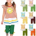 Avtoify Button Print Round Neck Summer Short Sleeve Shirts for Girls ...