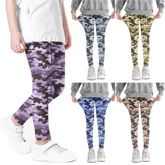 Avtoify Camouflage Print High Waist Stretch Soft Fabric Leggings Pants ...