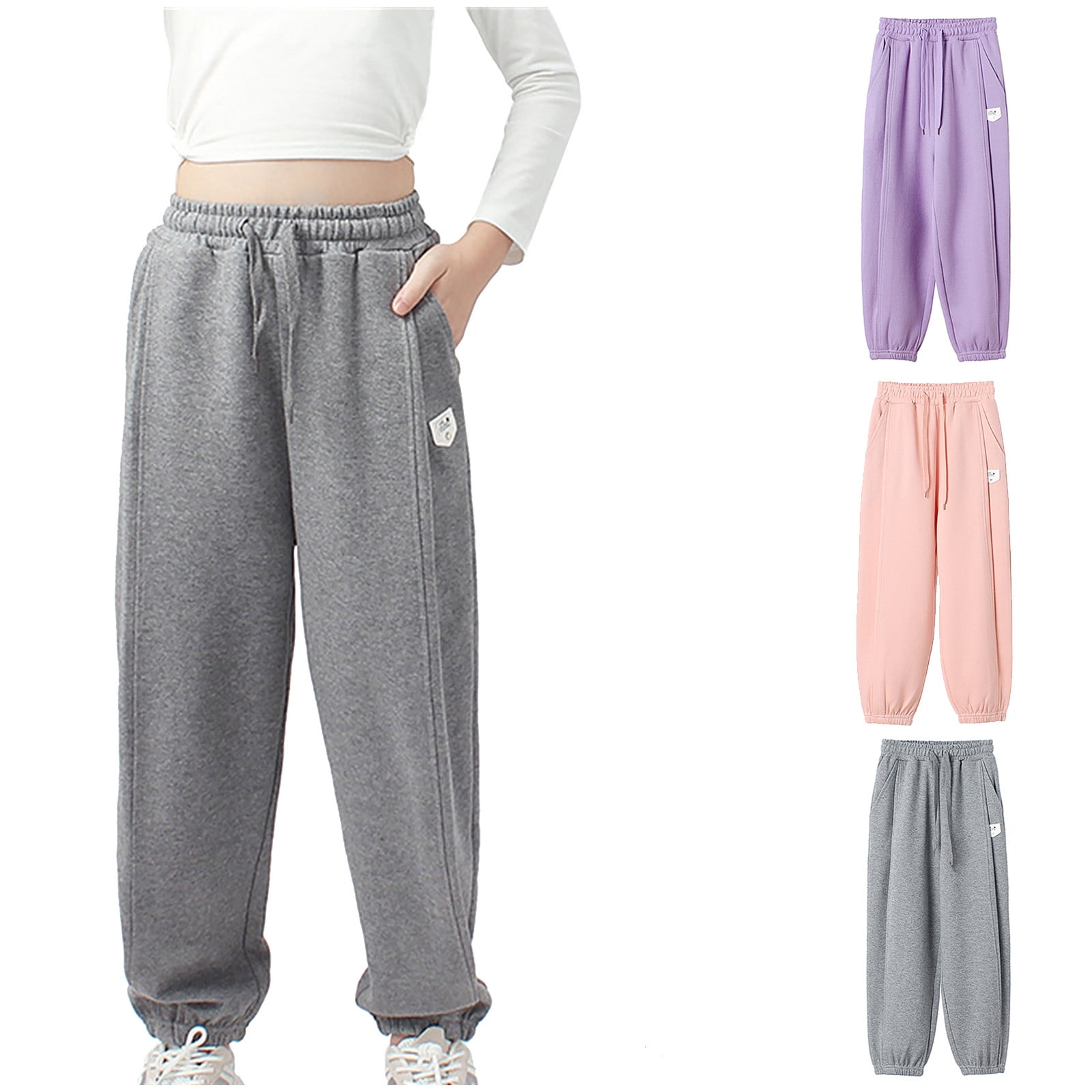 Avtoify Candy Color Solid Elastic Breathable Fabric Sports Pants for ...