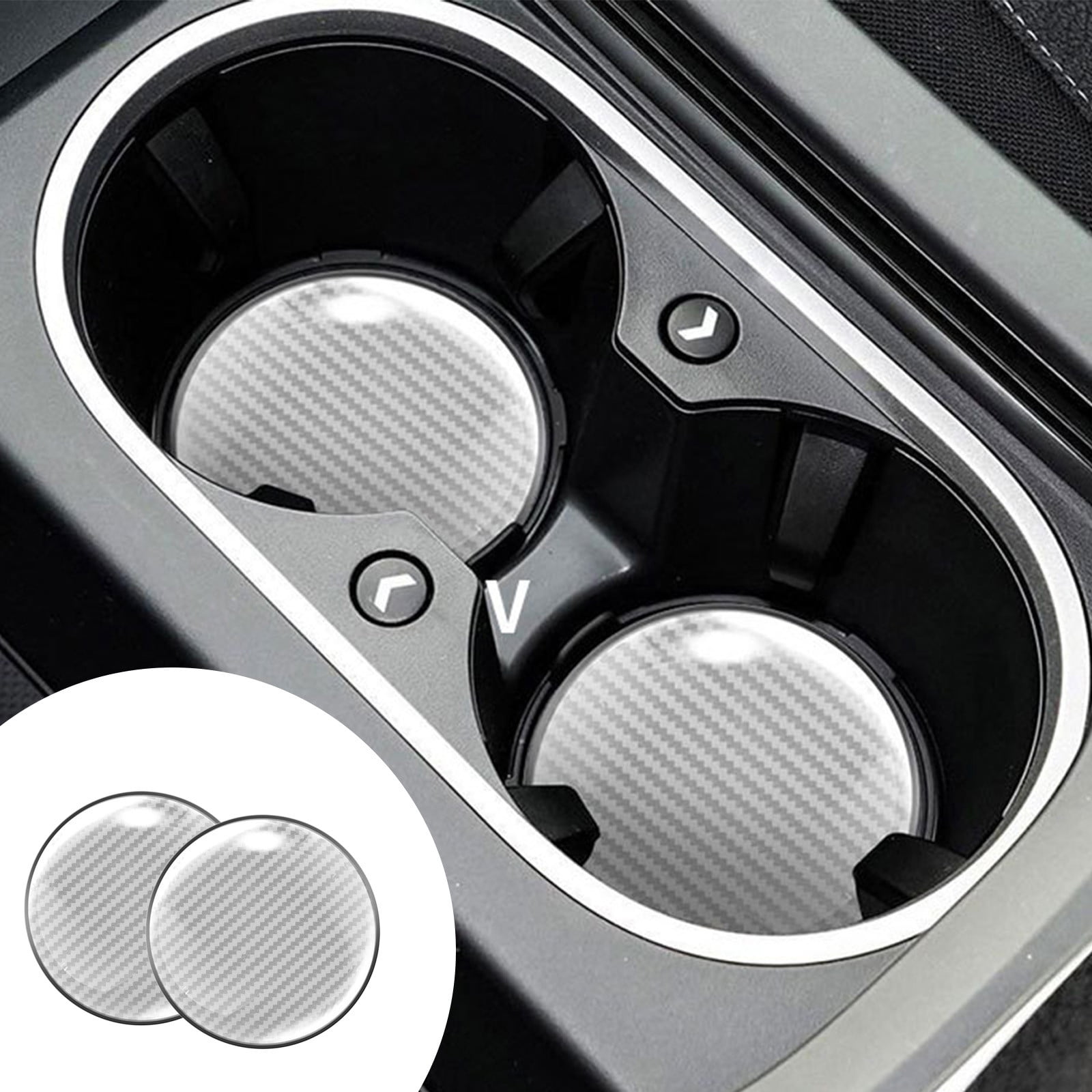 PRETXORVE Car Water Car Cup Non-slip Mat Storage Slot Mat Car Interior ...