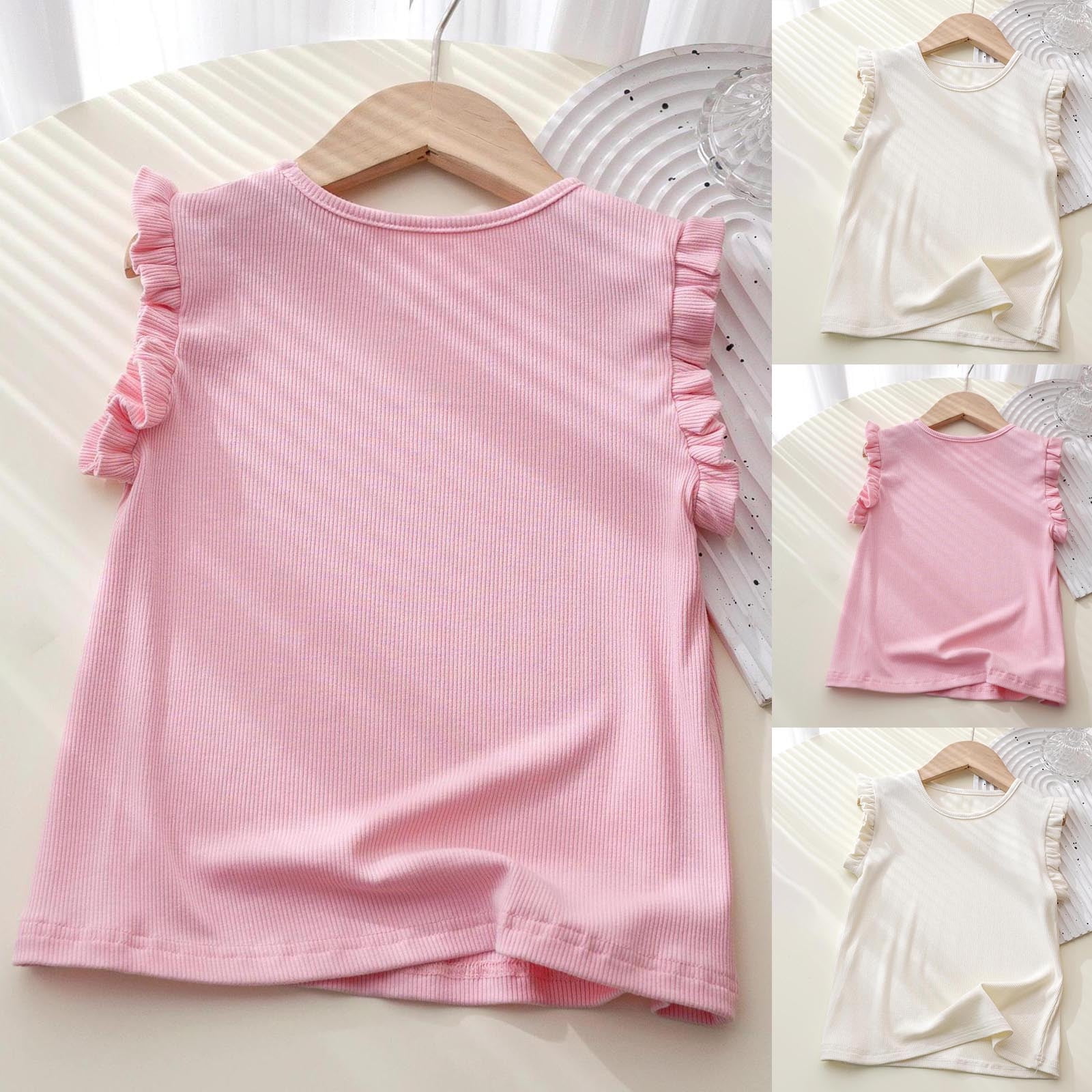 Avtoify Children's Casual Solid Color Sleeves Outerwear Round Neck ...