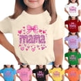 Avtoify Children's Print Round Neck Summer Girls Short Sleeve Shirts ...