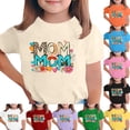 Avtoify Children's Print Round Neck Summer Girls Short Sleeve Shirts ...