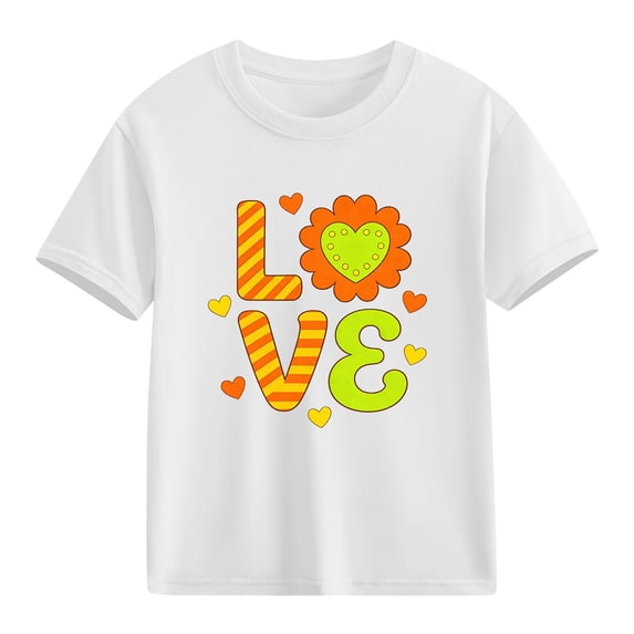 Avtoify Children's Print Summer Girls Short Sleeve Shirts Casual Daily ...