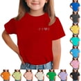 Avtoify Children's Solid Color Print Summer Kids Short Sleeve Shirts ...