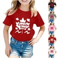 Avtoify Crop Top Graphic Print Summer Girls Short Sleeve Shirts Round ...