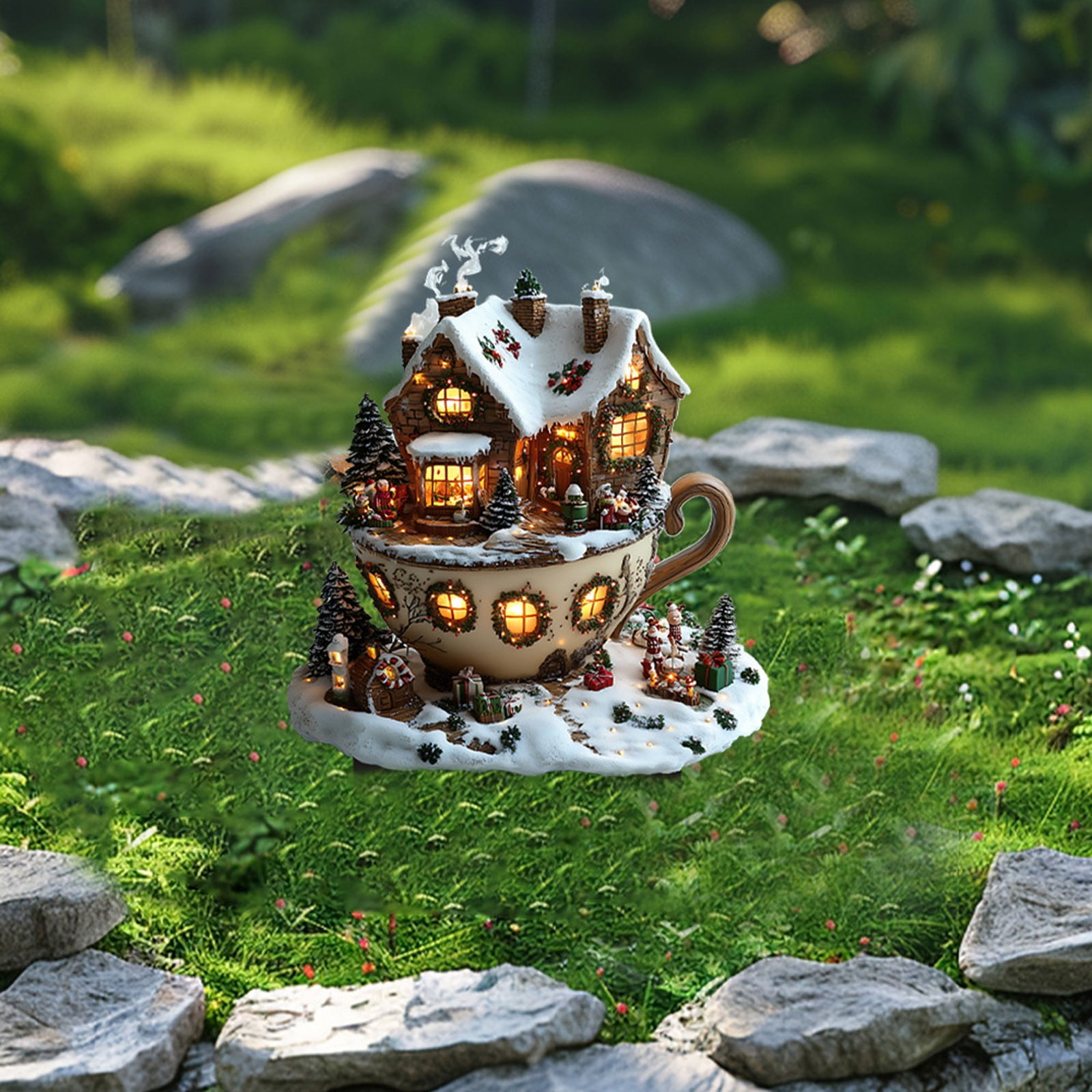 Avtoify Decorations Clearance, Flower Pot Standing Card Garden Wooden ...