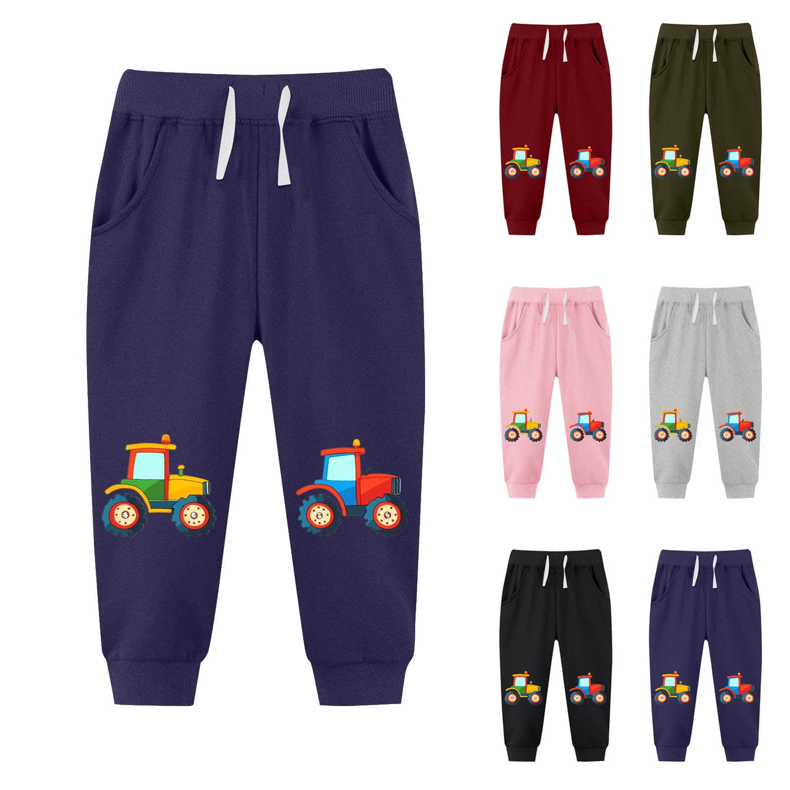 Avtoify Drawstring Pocket Dinosaur Print Thick Sweat Trouser Summer ...