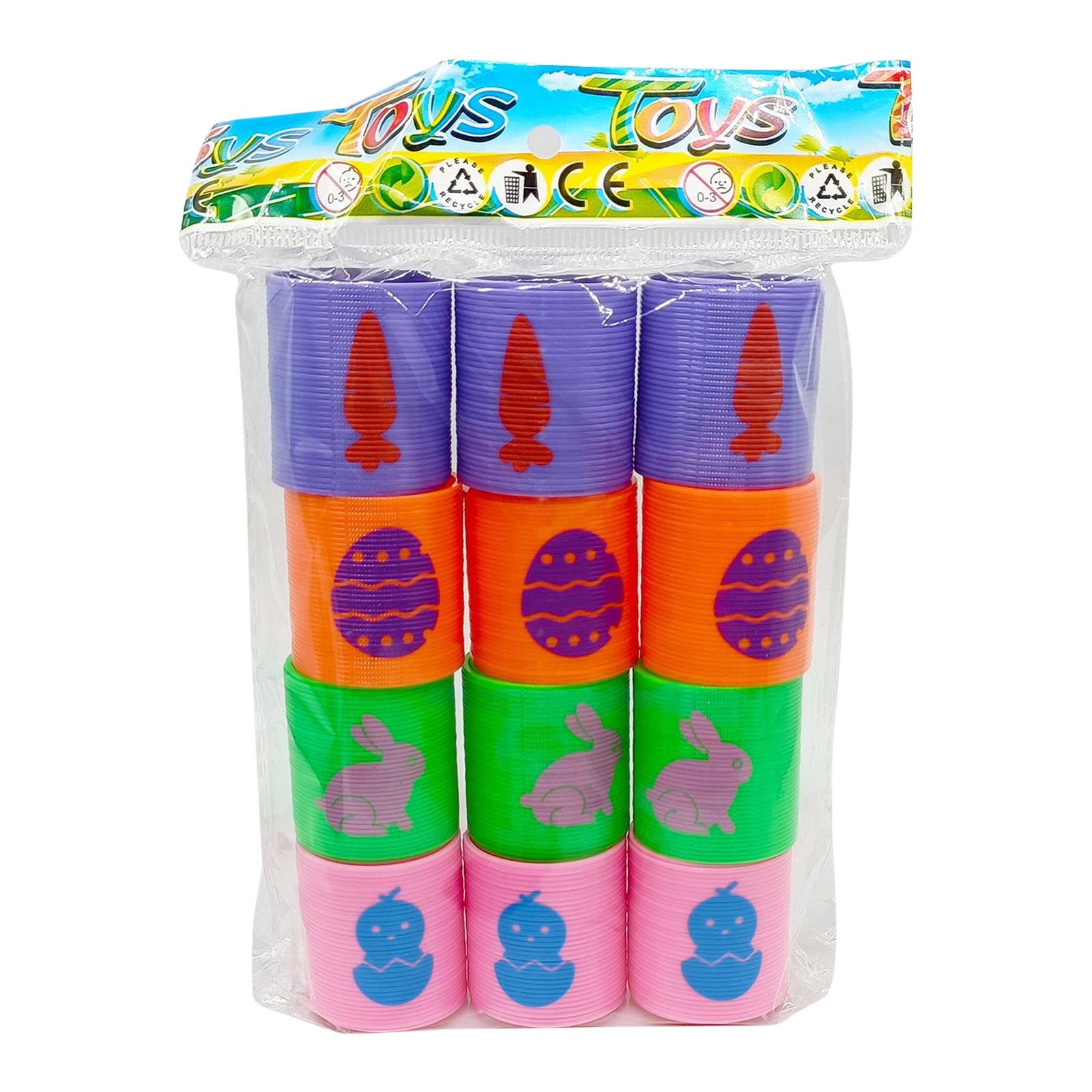 Avtoify Easter Bunny Spring Coil Toy Stacking Game Science Educational ...