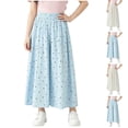 Avtoify Elastic Waist Wide Leg Loose Cut Thin Fabric Casual Pants for ...