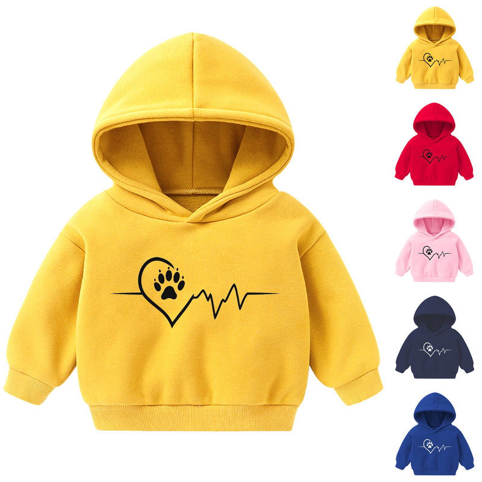 Avtoify Fall Girls Short Sleeve Shirts Heart Line Figure Print 1-8 Long ...