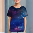 Avtoify Fashion Print Round Neck Summer Kids Short Sleeve Shirts Short ...
