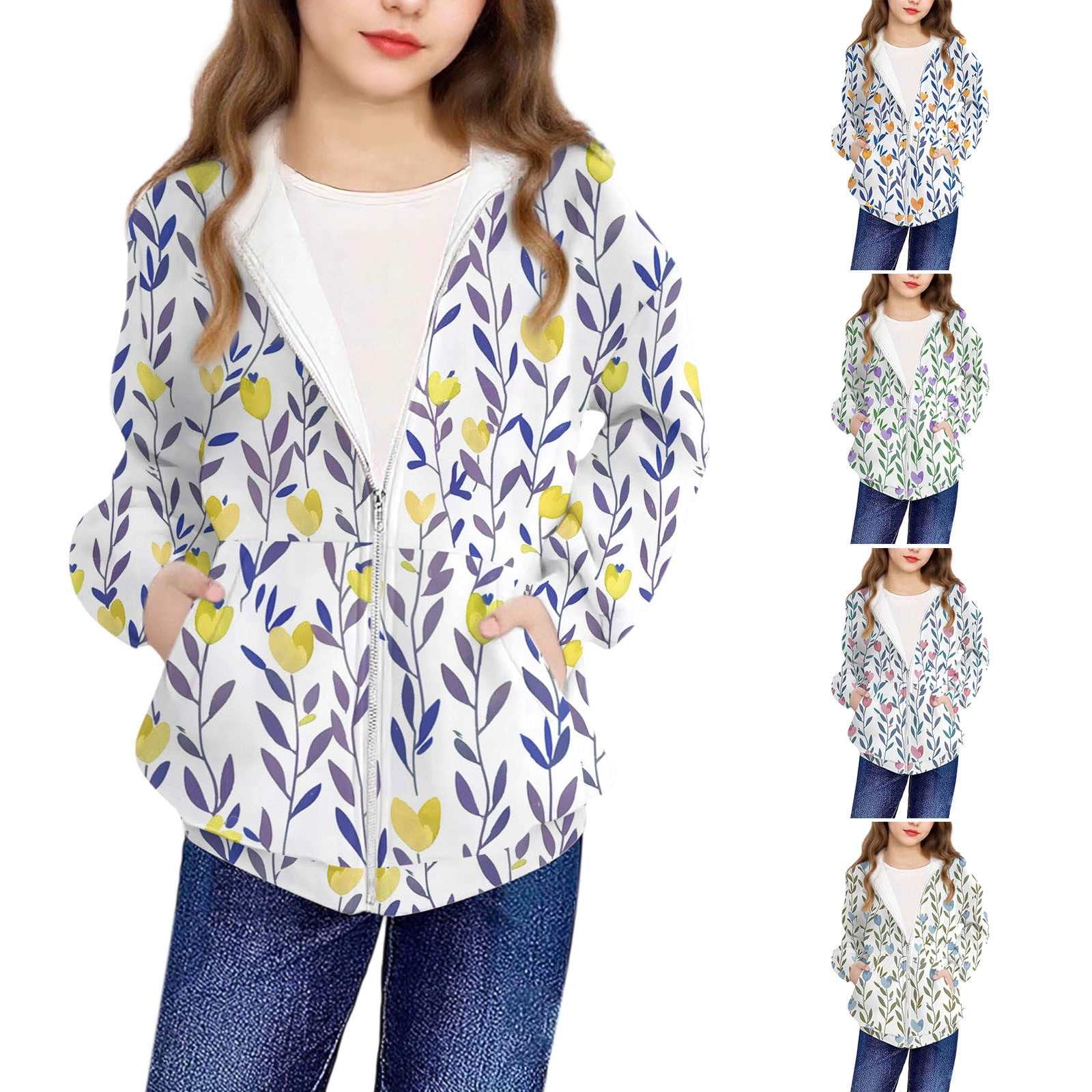 Avtoify Girls Hoodies Casual, Girls Fall Jacket Lightweight Leisure ...