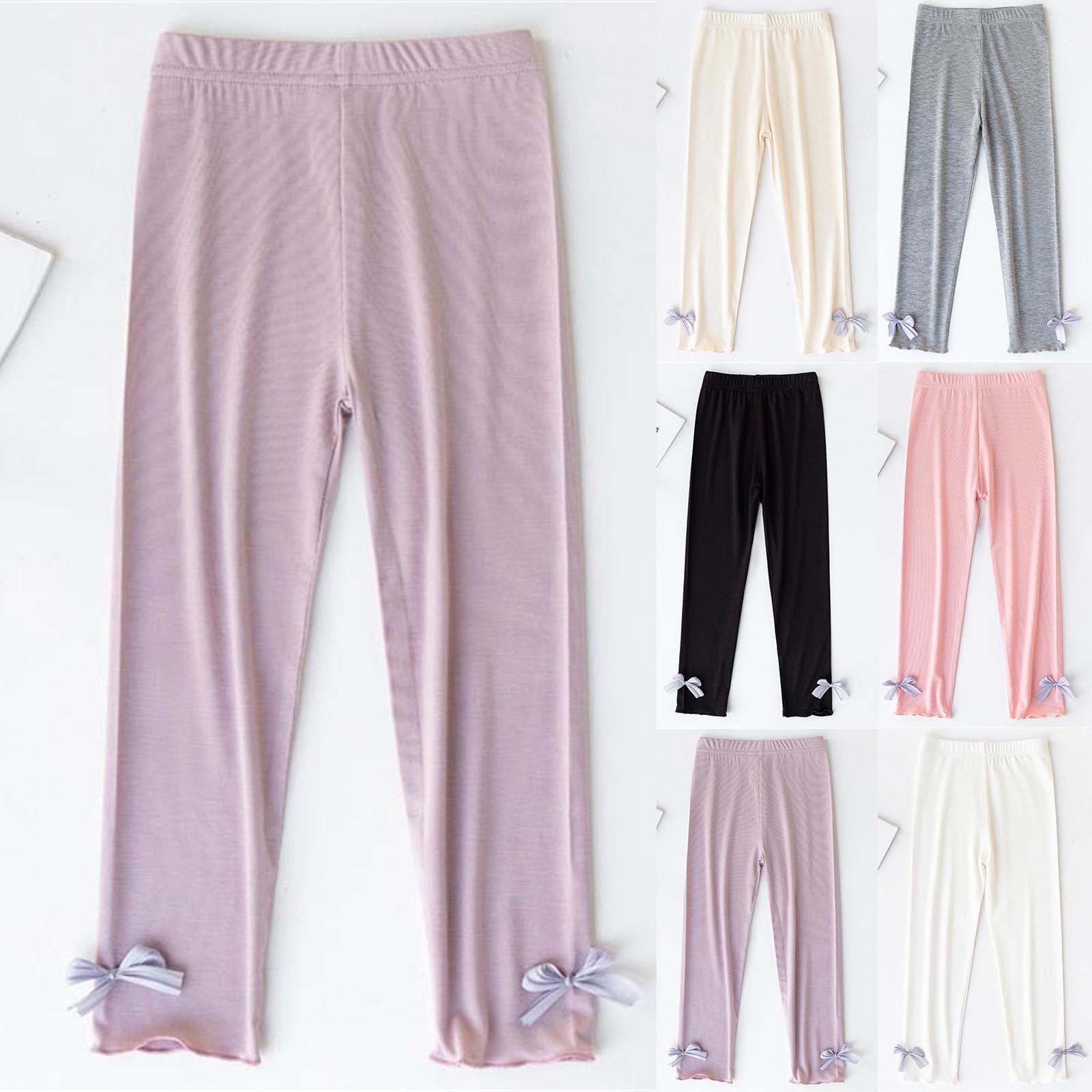 Avtoify Girls Leggings Causal, Girls Pants Dressy, Children's Solid ...
