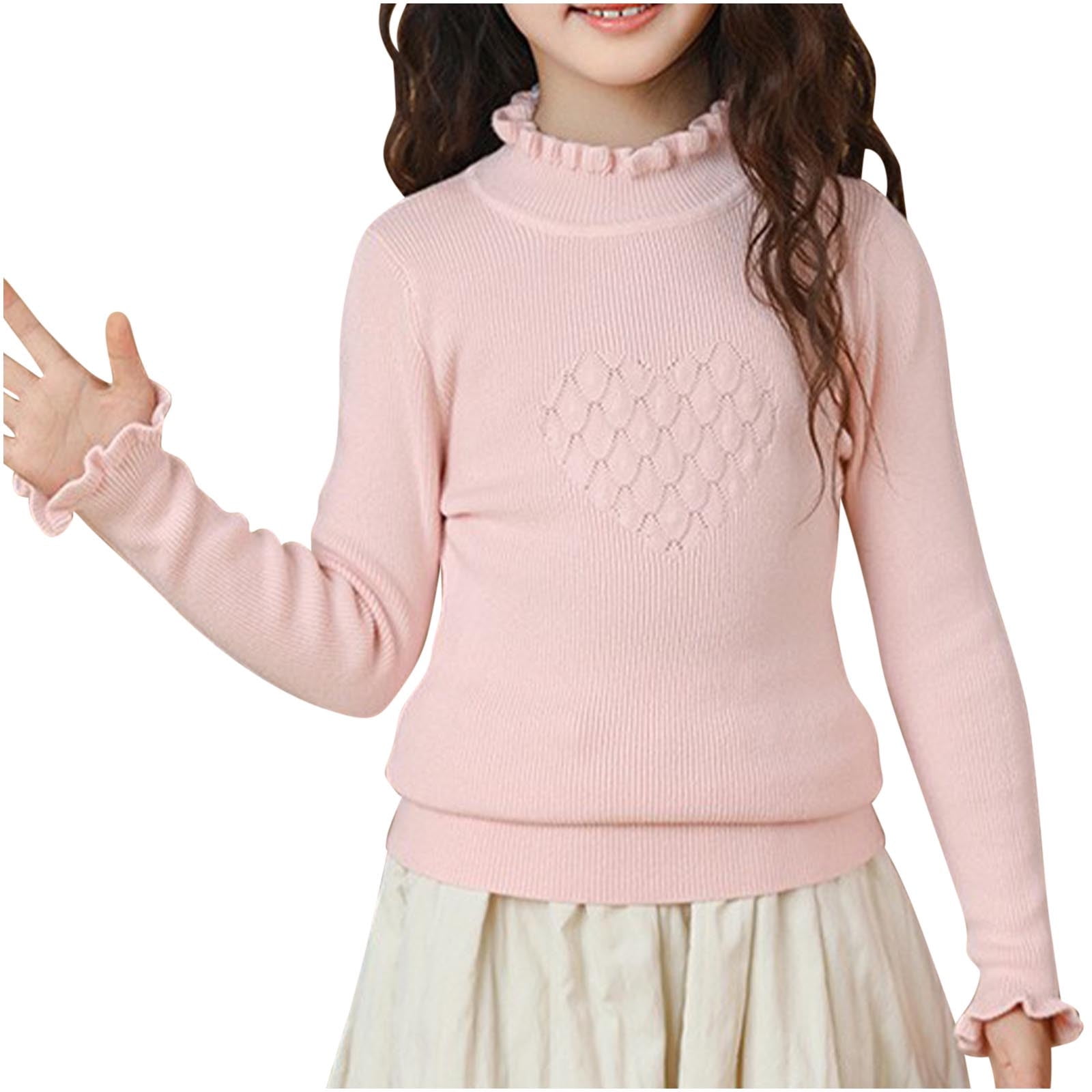 Avtoify Girls Long Sleeve Shirts Casual, Fall Girls Clothes, 3-14 Years ...