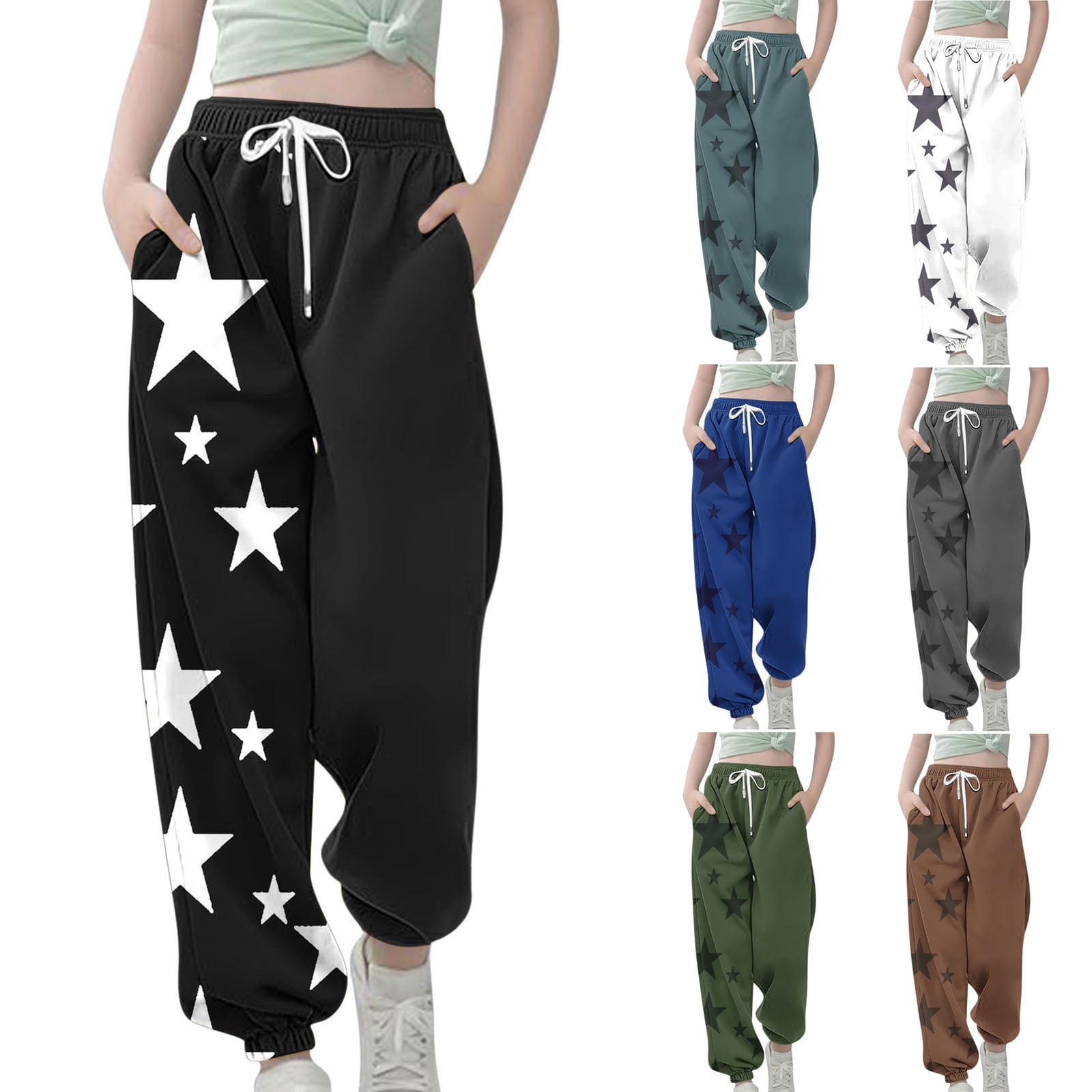 Avtoify Girls Pants Causal, Girls Sweatpants Plus Size, Children's ...