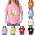 Avtoify Girls' Print Round Neck Summer Girls Short Sleeve Shirts ...