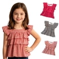 Avtoify Girls' Print Summer Short Sleeve Shirts for Girls Casual Daily ...