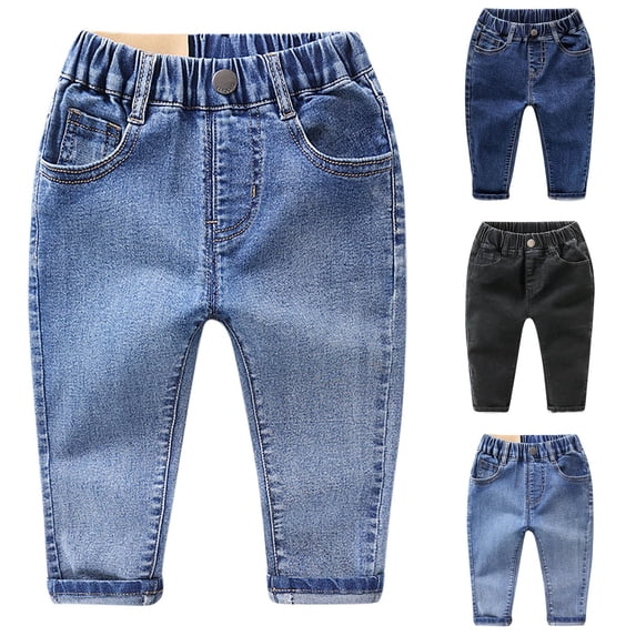 Avtoify High Waist Elastic Slim Denim Trouser Summer Pants for Girls ...