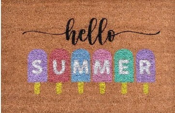 Avtoify Home Rugs Summer Themed Carpet Slip Entrance Door Mat Absorbent ...