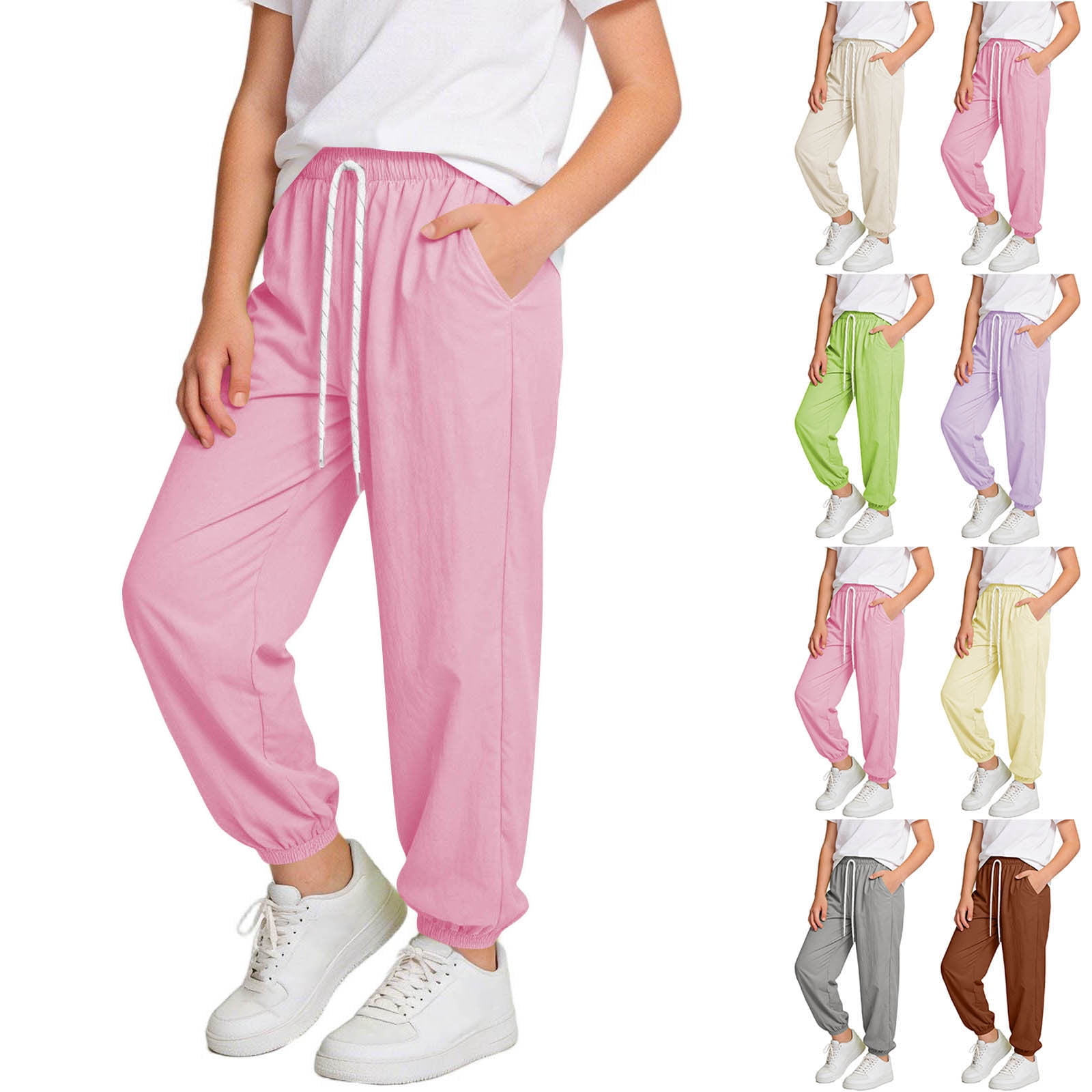 Avtoify Ice Silk Breath Casual Bottom Summer Pants for Girls Made in ...