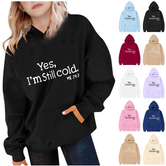 Avtoify Kids Fashion Casual Loose Print Long Sleeve Hooded top Girls ...