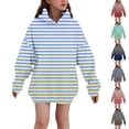 Avtoify Kids Print Fleece Lined Long Sleeve Hoodie Girls Long Sleeve ...