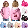 Avtoify Kids Print Long Sleeve Hooded Hoodie with Pockets Back Print ...