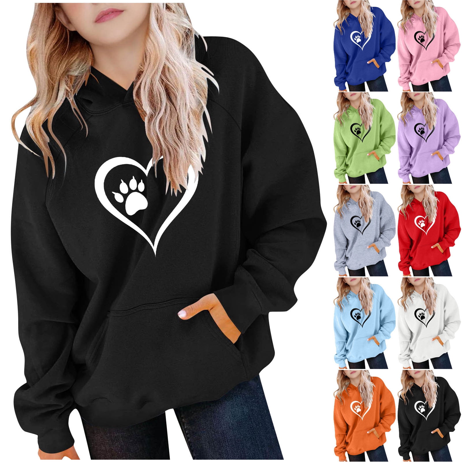 Avtoify Kids Solid Color Long Sleeve Casual Sports Hoodie Hooded top ...