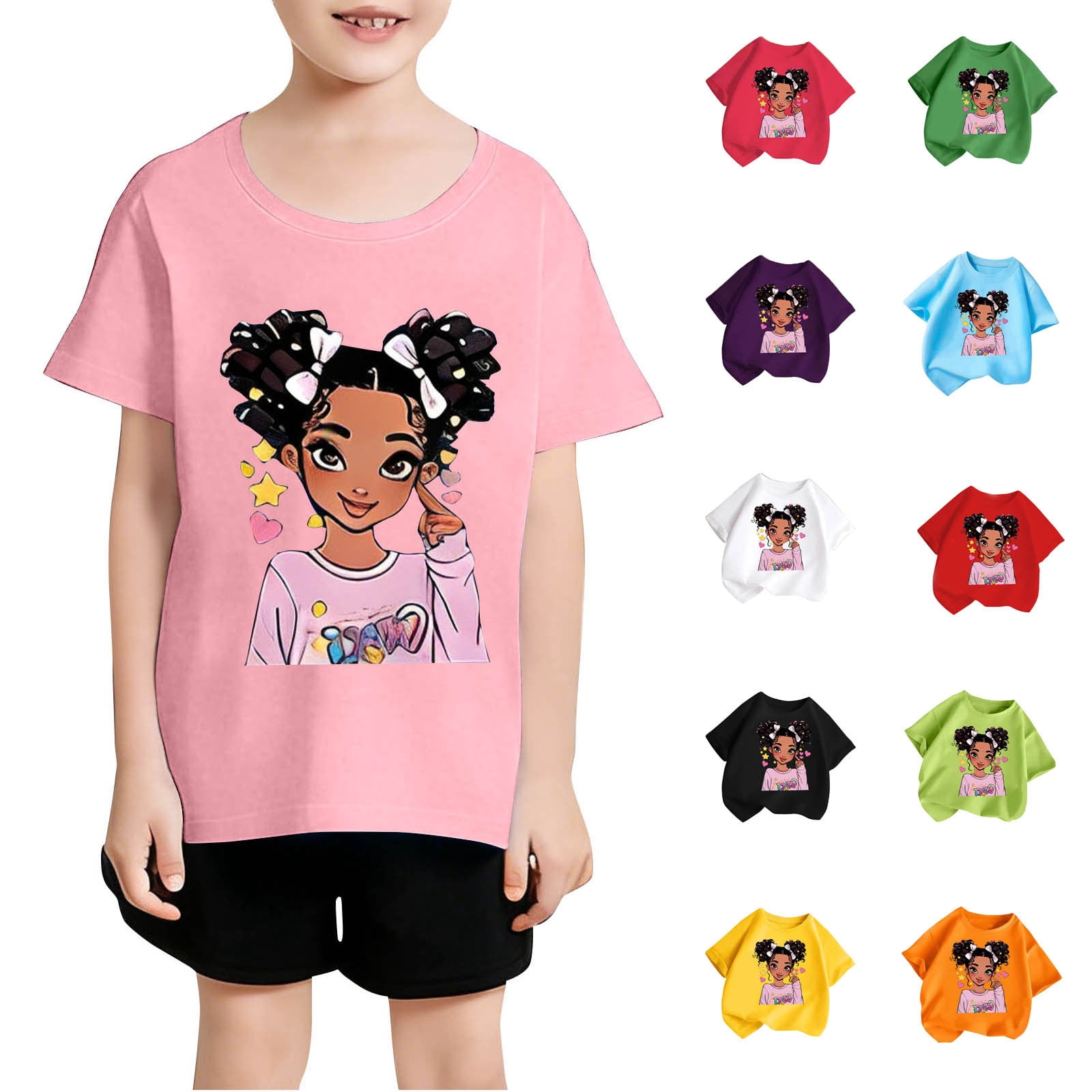 Avtoify Leisure Sports Print Round Neck Summer Kids Short Sleeve Shirts ...
