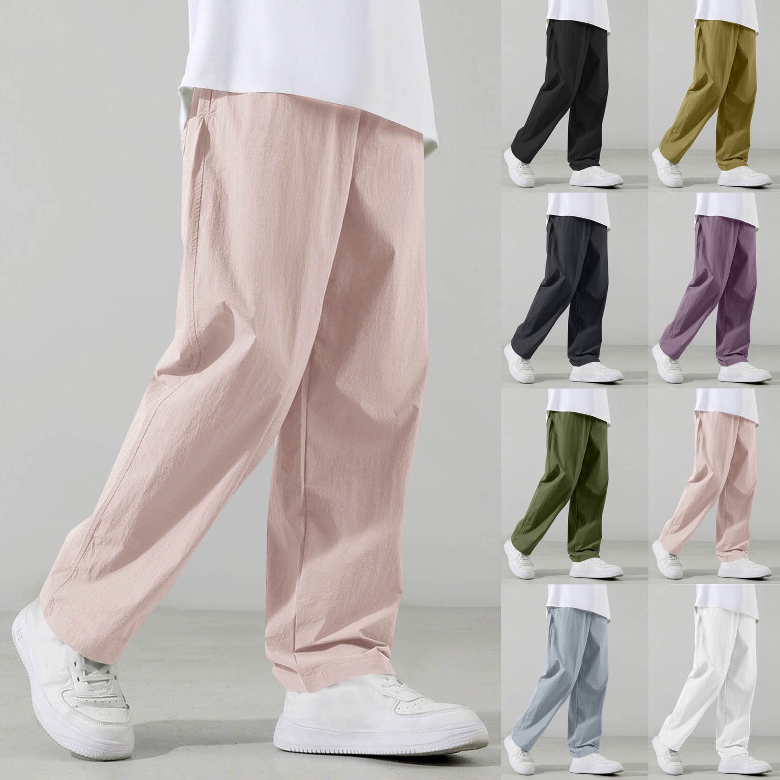 Avtoify Multi Color Pocket Elastic Loose Wide Leg Trouser Summer Girls ...