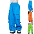 Avtoify Multi-Pocket Loose Solid Fabric Work Pants for Boys Girls Kids ...
