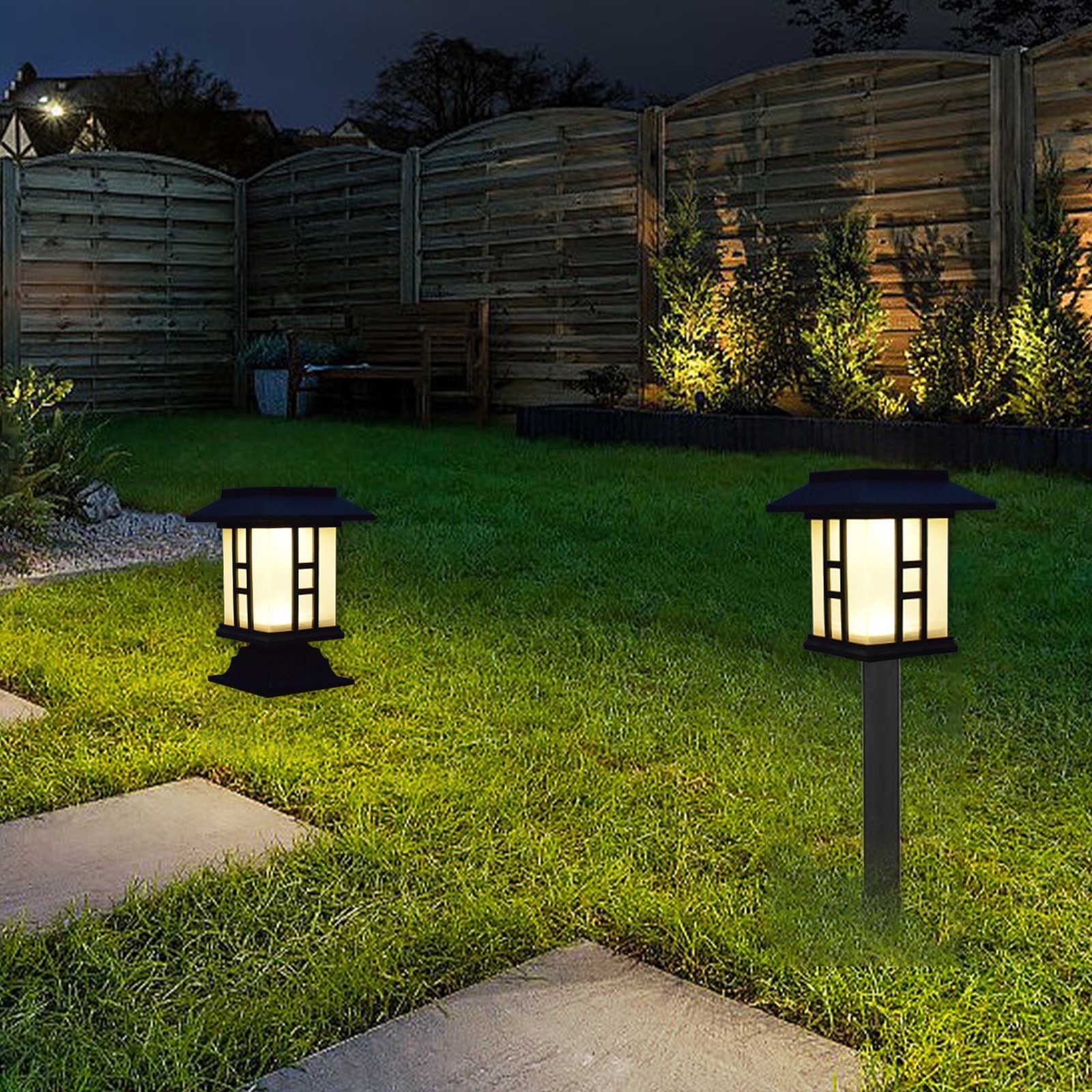 Avtoify Outdoor Garden Lights, LED Outdoor Solar Lights, Land-scape ...