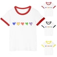 Avtoify Print Round Neck Summer Girls Short Sleeve Shirts Casual Top ...