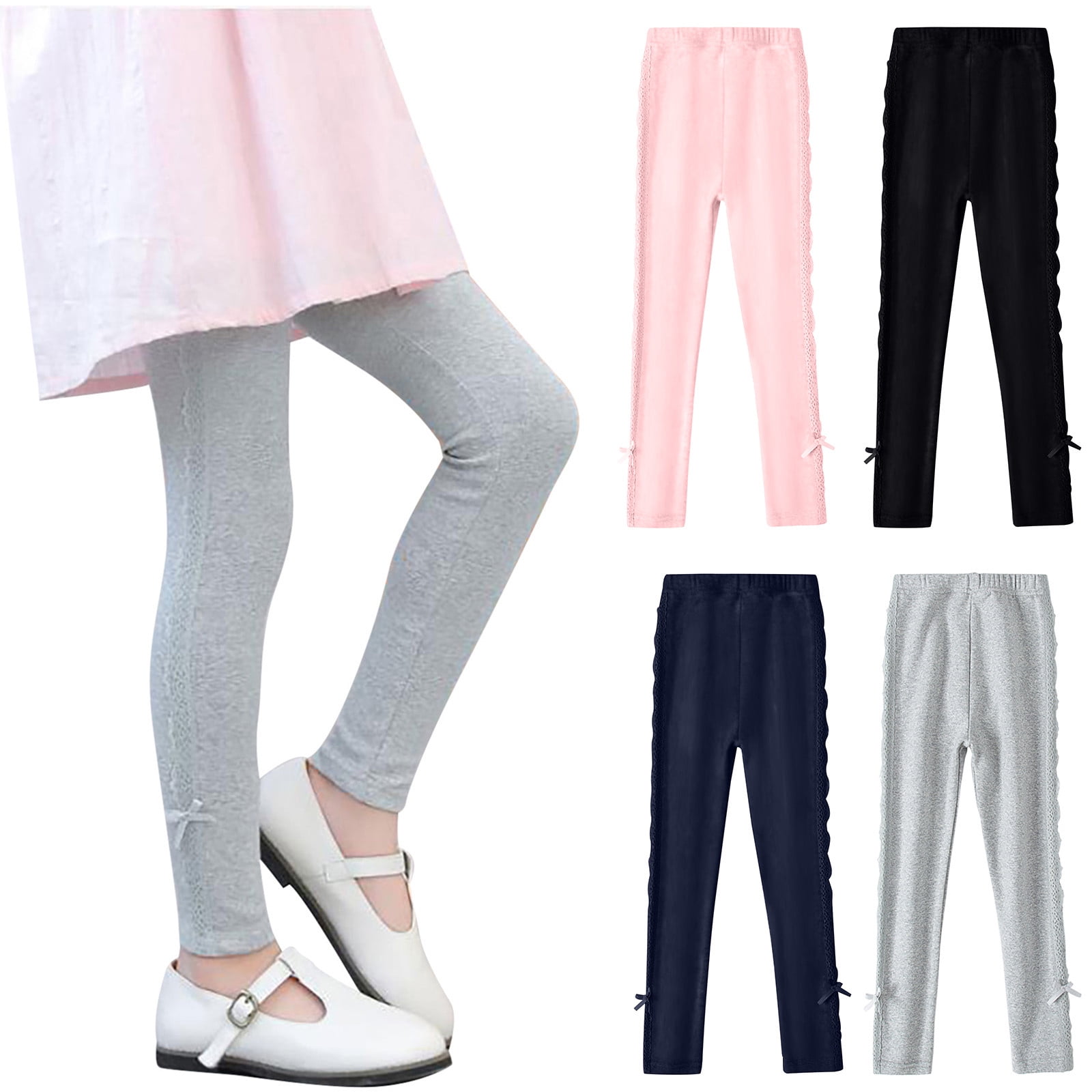 Avtoify Soft Breathable High Elastic Fabric Leggings Pants for Toddler ...