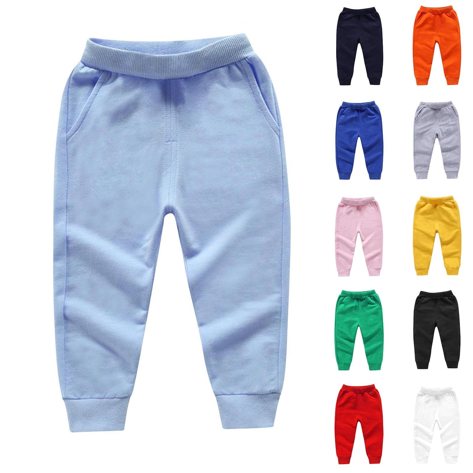 Avtoify Solid Elastic Waist Ankle Binding Breathable Fabric Sports ...
