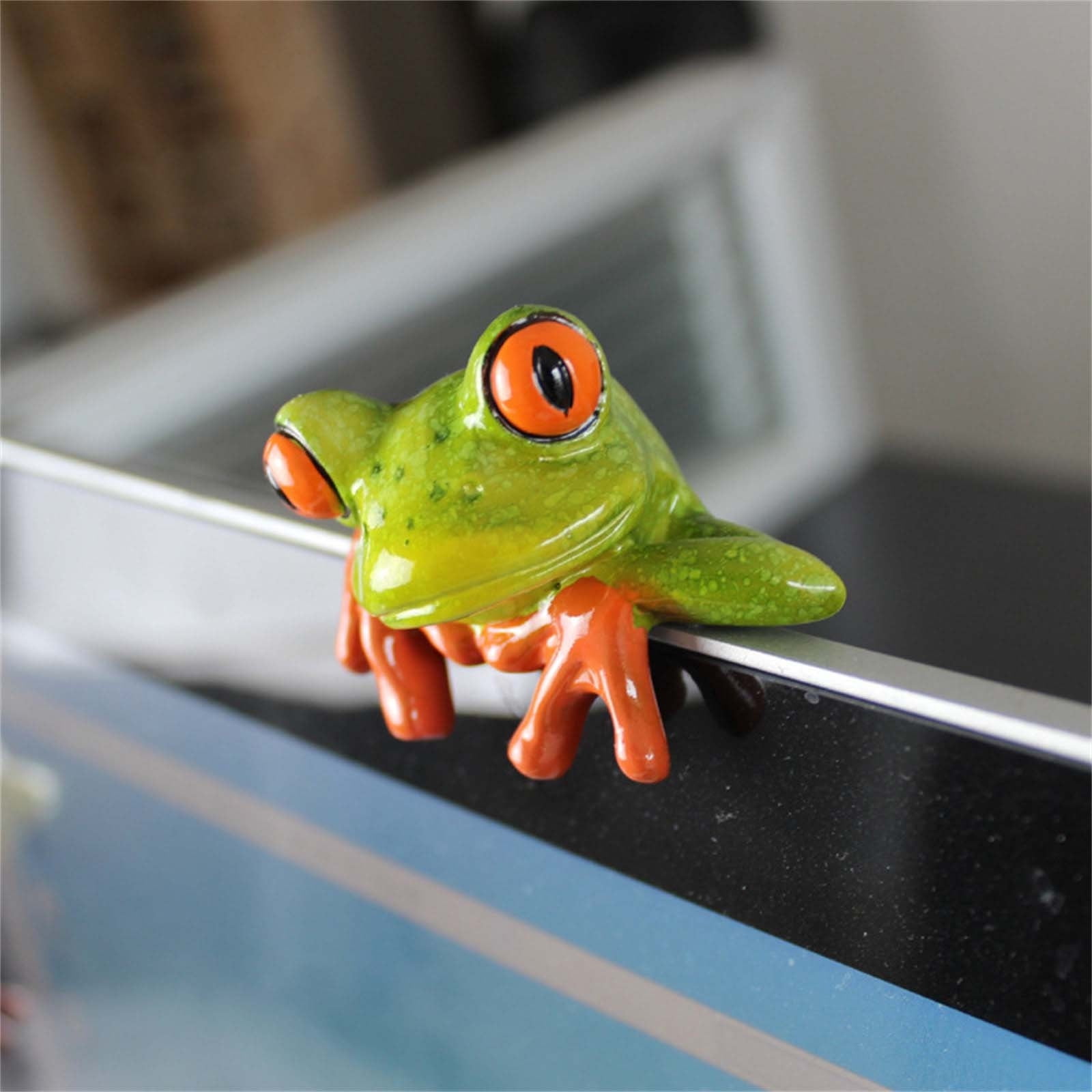 PRETXORVE Summer Decorations , Frogs Resin Crafts Living Room Desktop ...